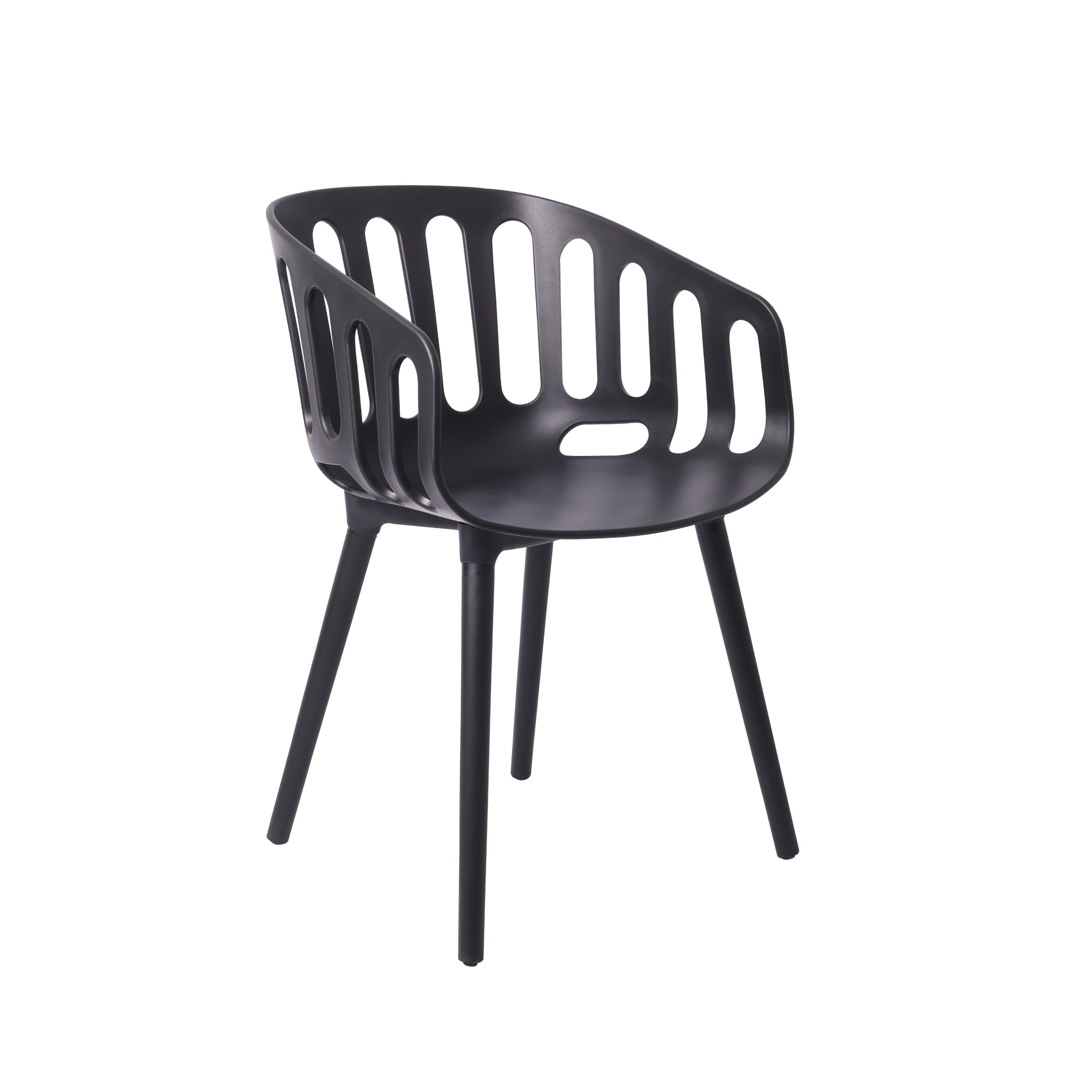 Cosmoplast Basket Dining Chair, Black – Cosmoplast UAE