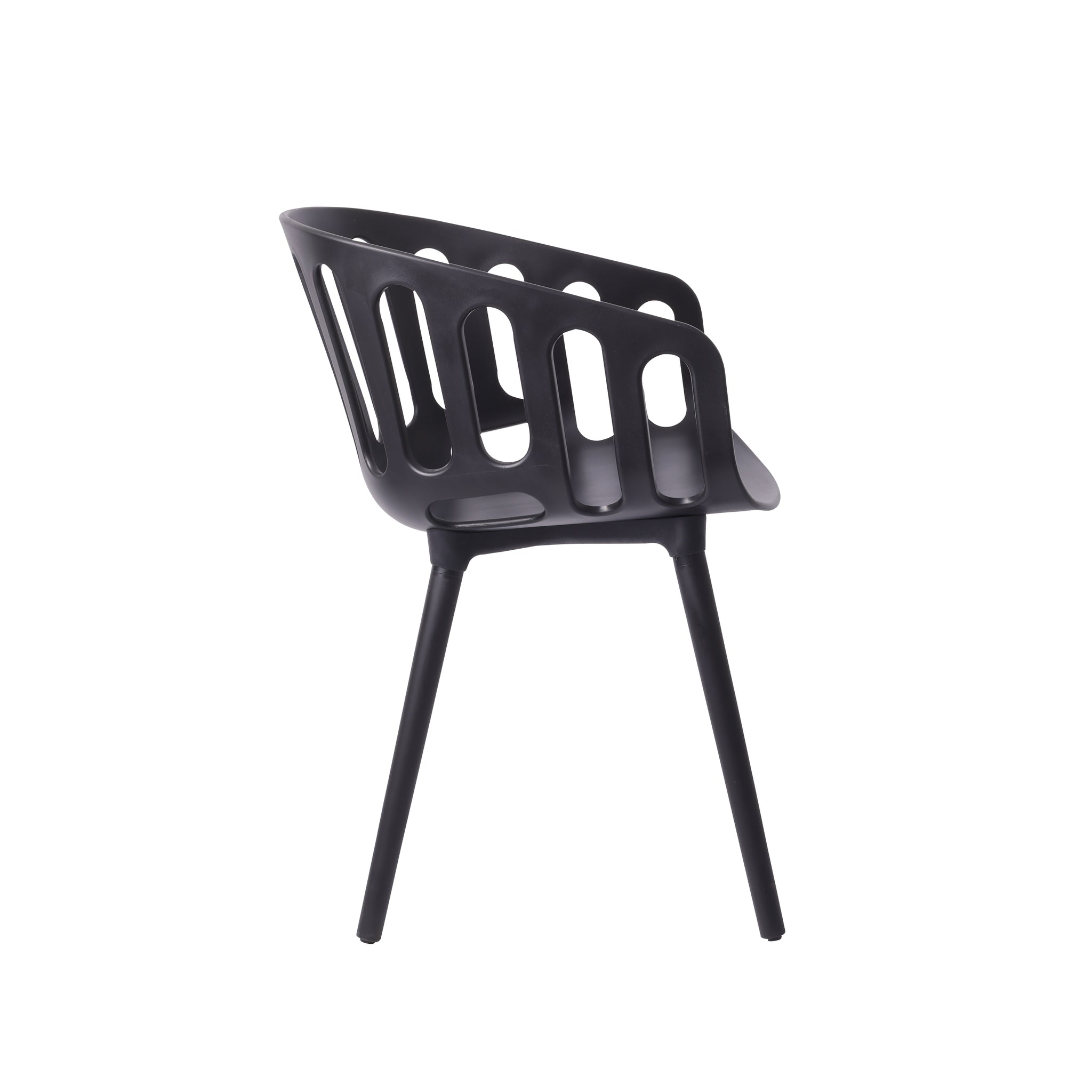 Cosmoplast Basket Dining Chair, Black – Cosmoplast UAE