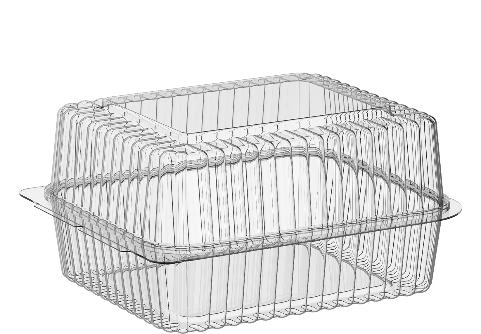 Cosmoplast Dome Hinged Plastic Containers 44 oz. - 10 Pcs. – Cosmoplast UAE