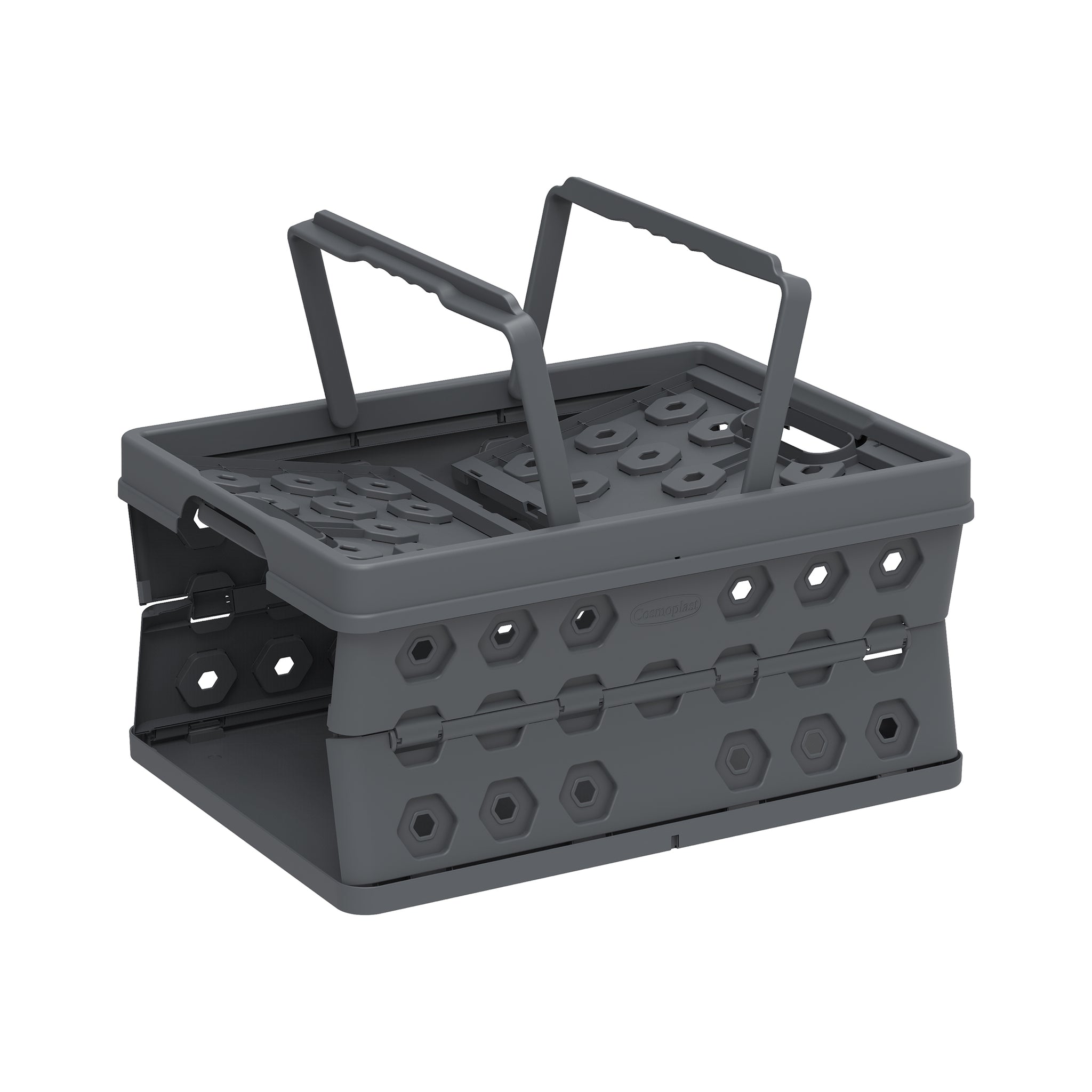 Cosmoplast 32L Foldable Baskets Collapsible Crates – Cosmoplast UAE