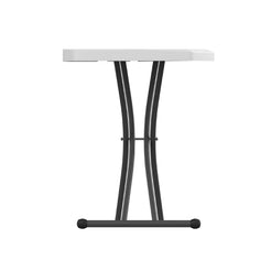 Cosmoplast Plastic Adjustable Folding Table with Metal Legs ...