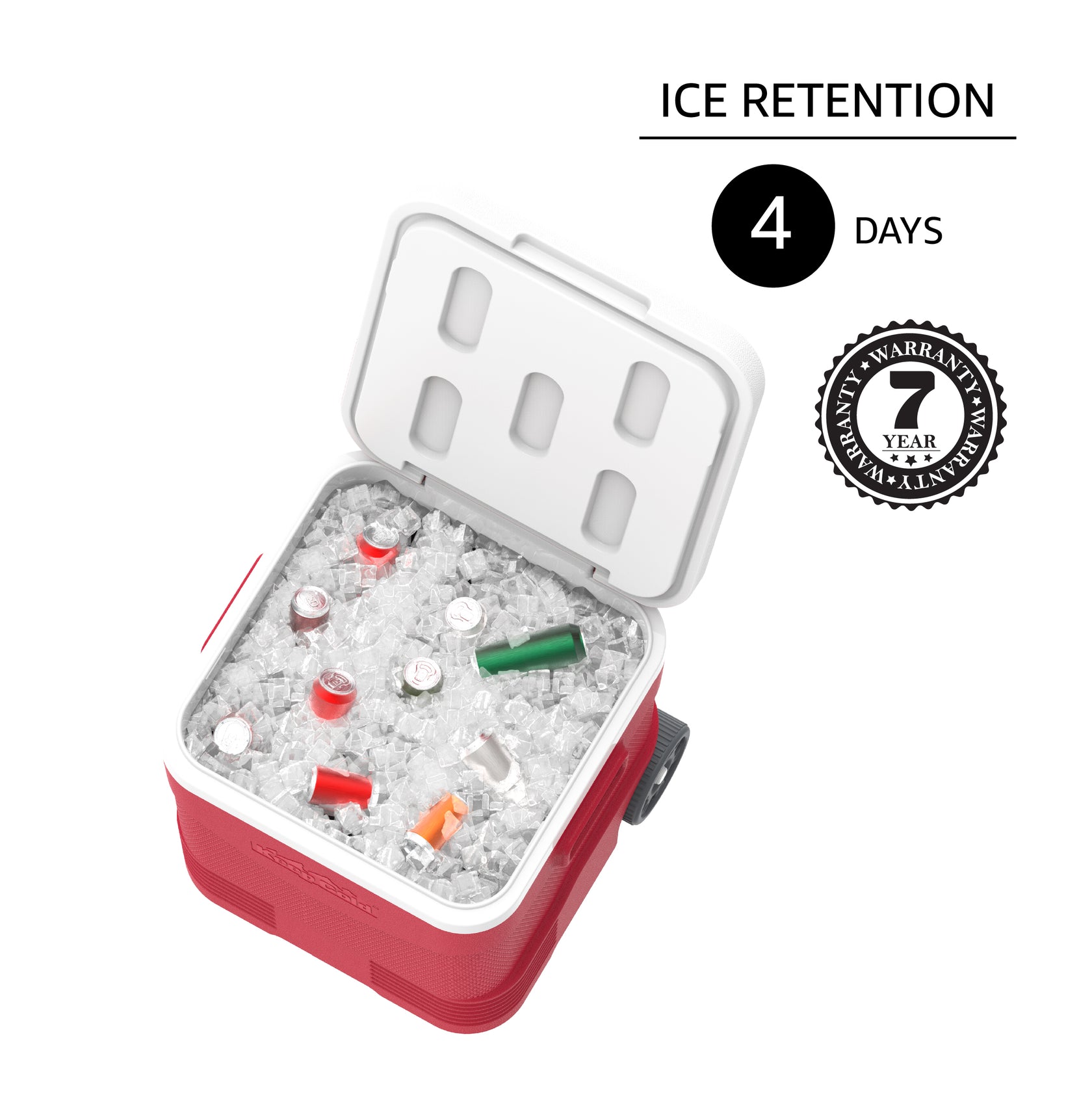 Cosmoplast 45L KeepCold Picnic Trolley Icebox with Umbrella Holder – Cosmoplast UAE