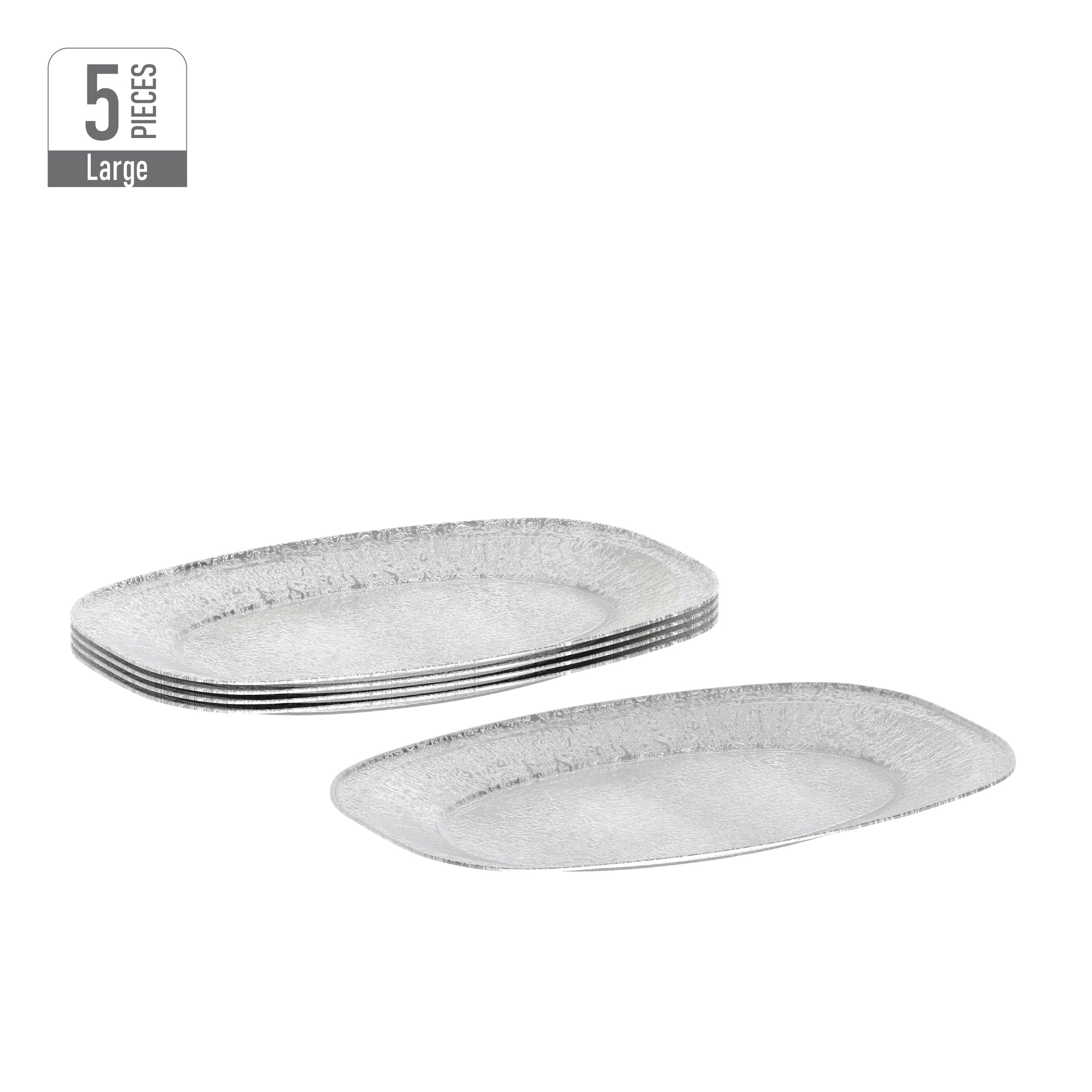Cosmoplast Aluminium Platter Large - 5 Pcs. – Cosmoplast UAE