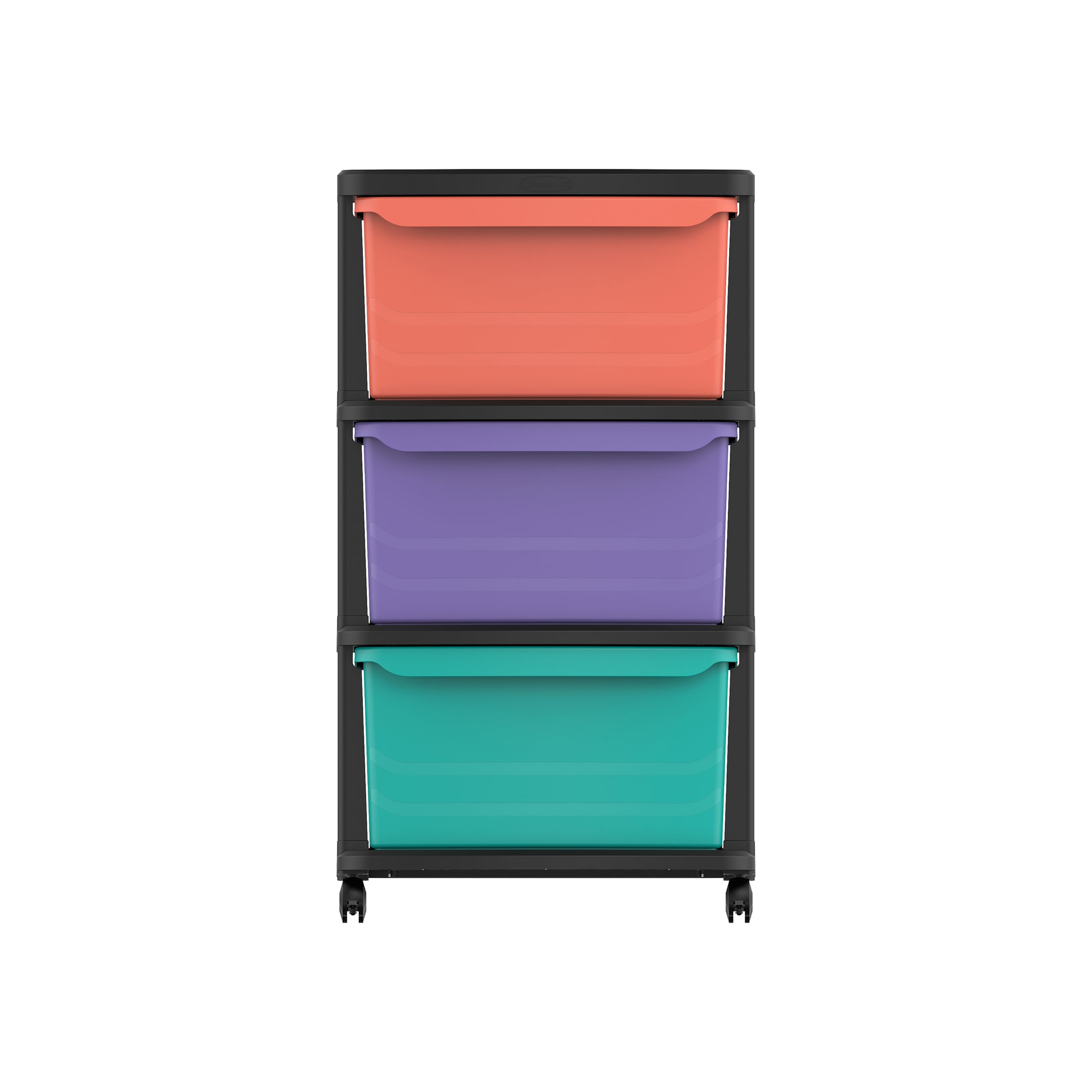 Cosmoplast 3 Tiers Plastic Multipurpose Storage Cabinet with Wheels – Cosmoplast UAE