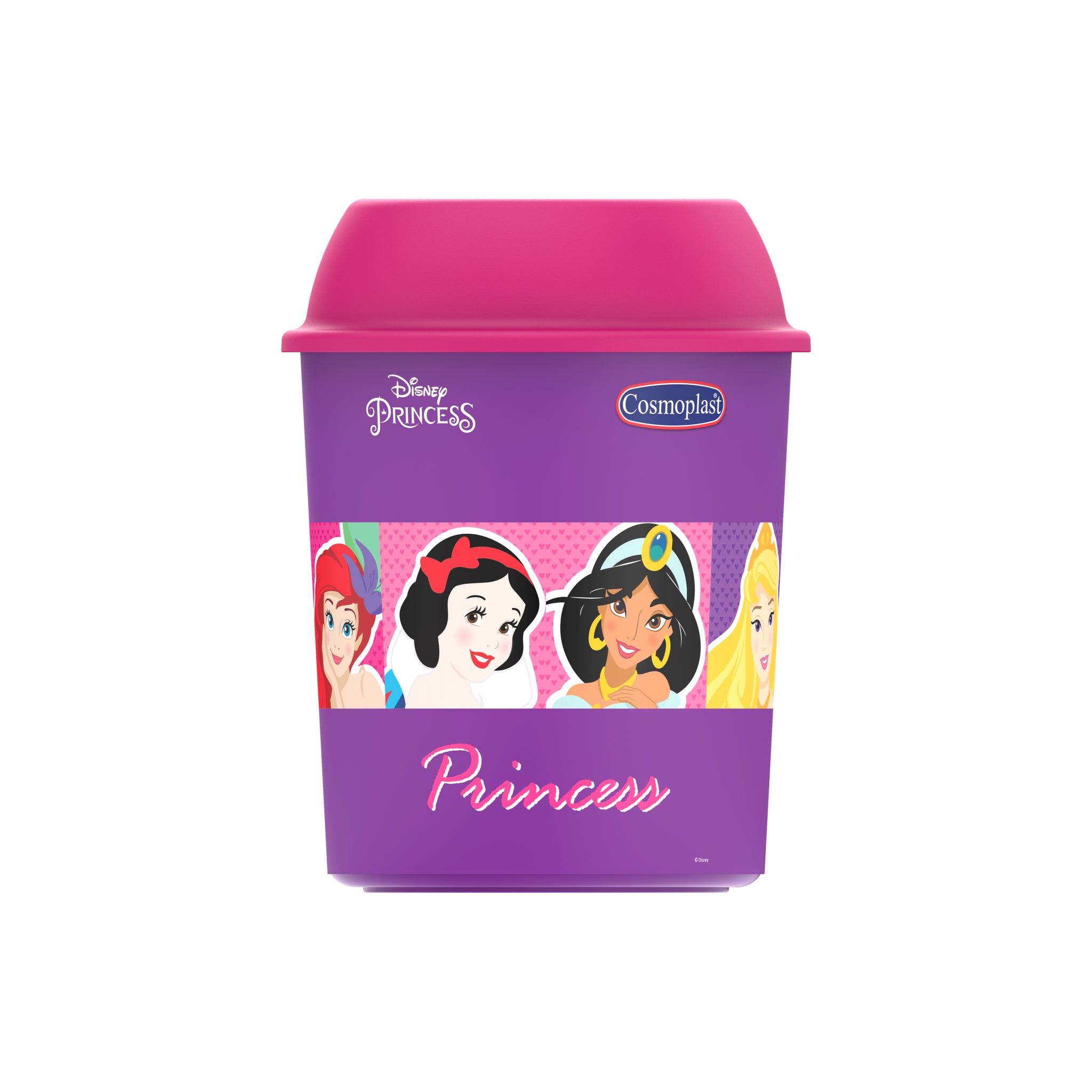 Cosmoplast Disney Princess Round Dust Bin 10 Liters – Cosmoplast UAE