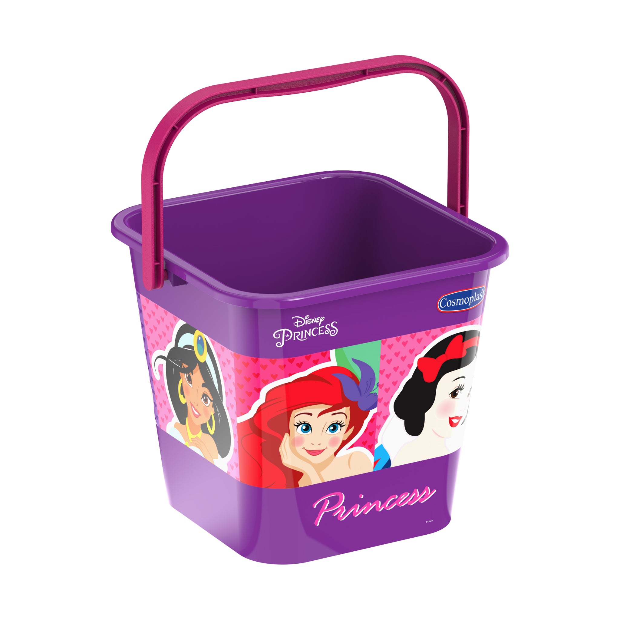 Cosmoplast Disney Princess Square Sand Bucket 5 Liters with Handle ...
