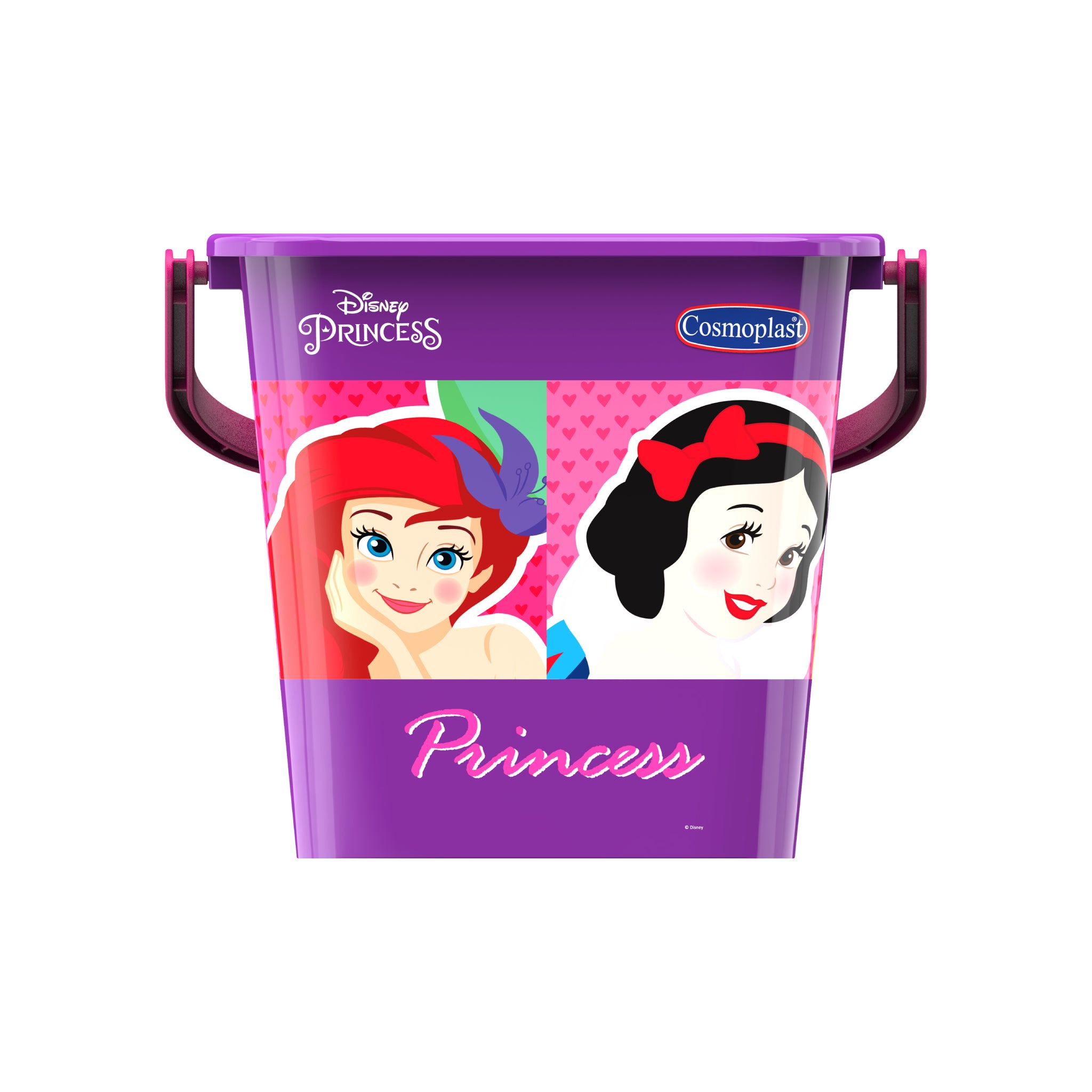Cosmoplast Disney Princess Square Sand Bucket 5 Liters with Handle ...