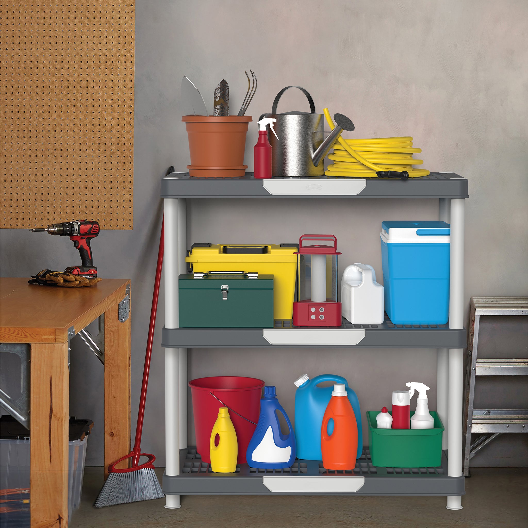 3 Tiers Shelving Rack- Cosmoplast – Cosmoplast UAE