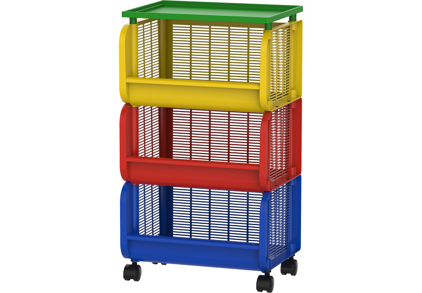 Cosmoplast Plastic Storage Cart with Wheels – Cosmoplast UAE
