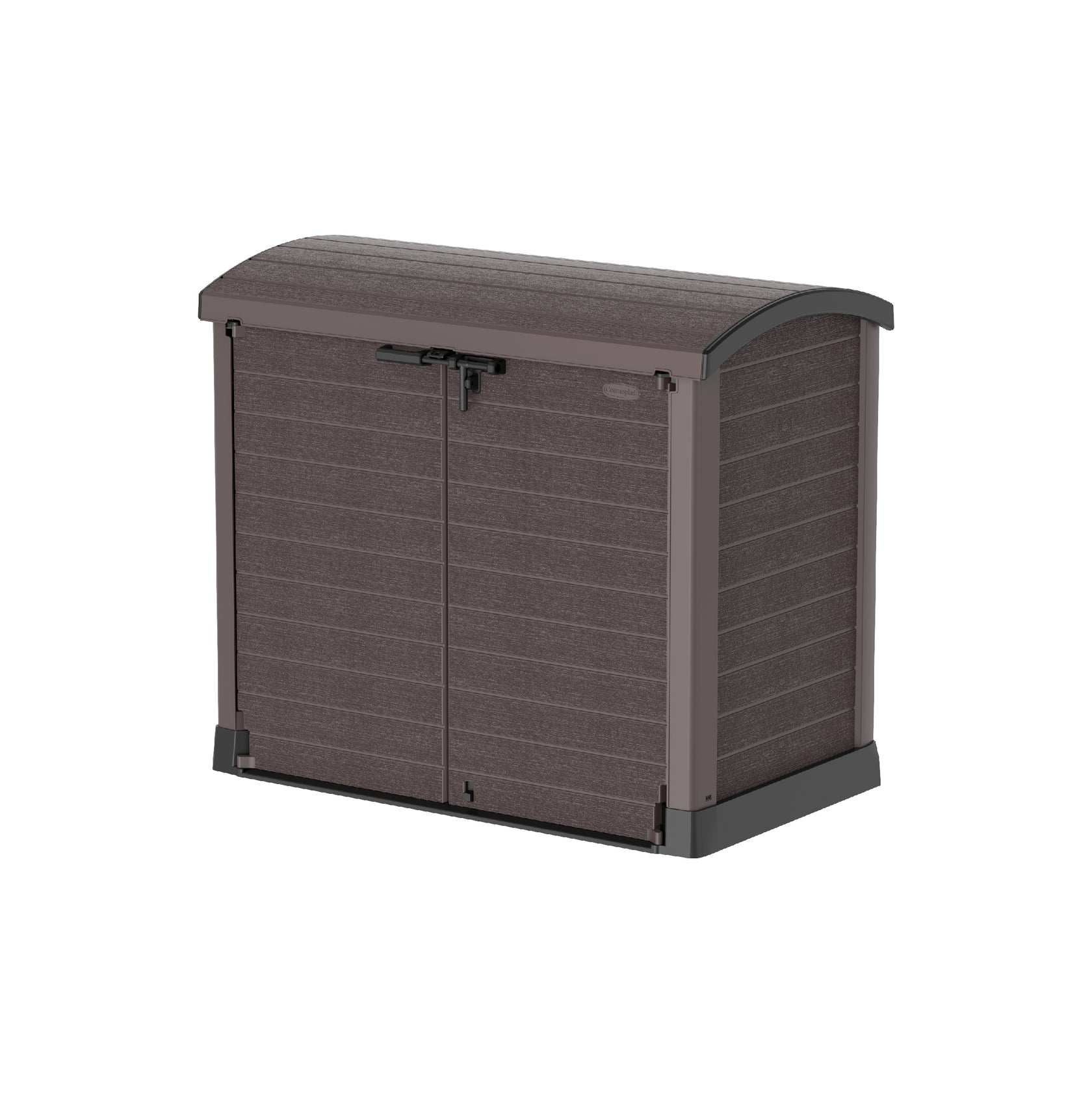 Cedargrain 1200L Small Storage Shed with Arc Lid- Cosmoplast ...